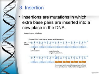 Gene mutation and its types | PPT