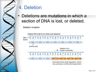 Gene mutation and its types | PPT