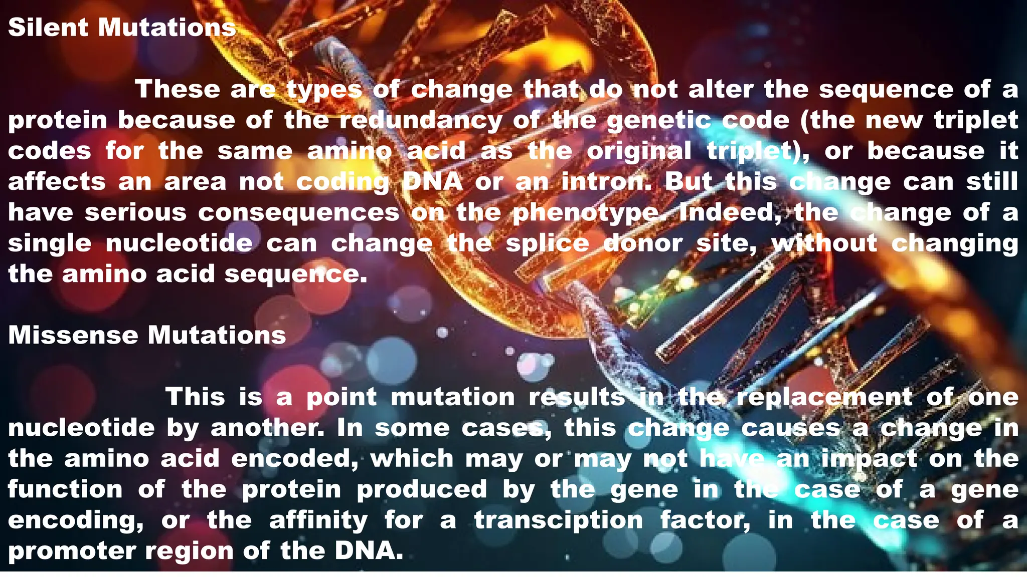 GENE MUTATION - process of reducing gene | PPTX