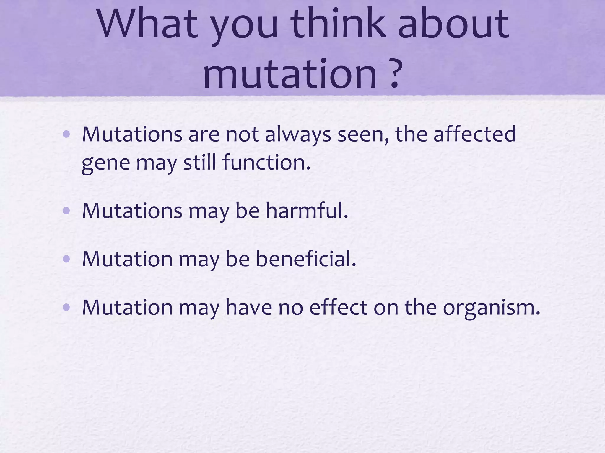 Gene mutation IN Detail And structure Symptoms Cause | PPTX