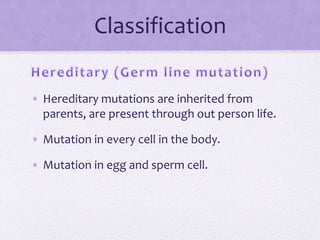 Gene mutation IN Detail And structure Symptoms Cause | PPTX