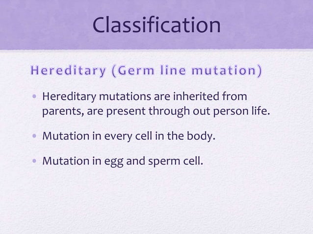 Gene mutation IN Detail And structure Symptoms Cause | PPTX