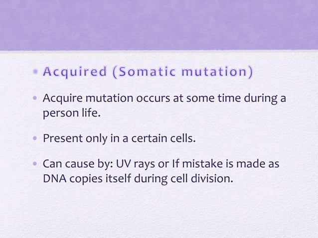 Gene mutation IN Detail And structure Symptoms Cause | PPTX