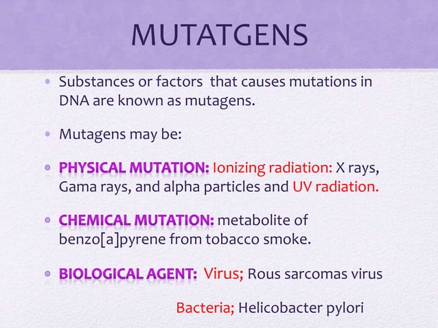 Gene mutation IN Detail And structure Symptoms Cause | PPTX
