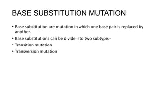 Gene mutations | PDF