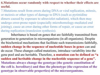 Gene mutations spontaneous and induced | PPTX