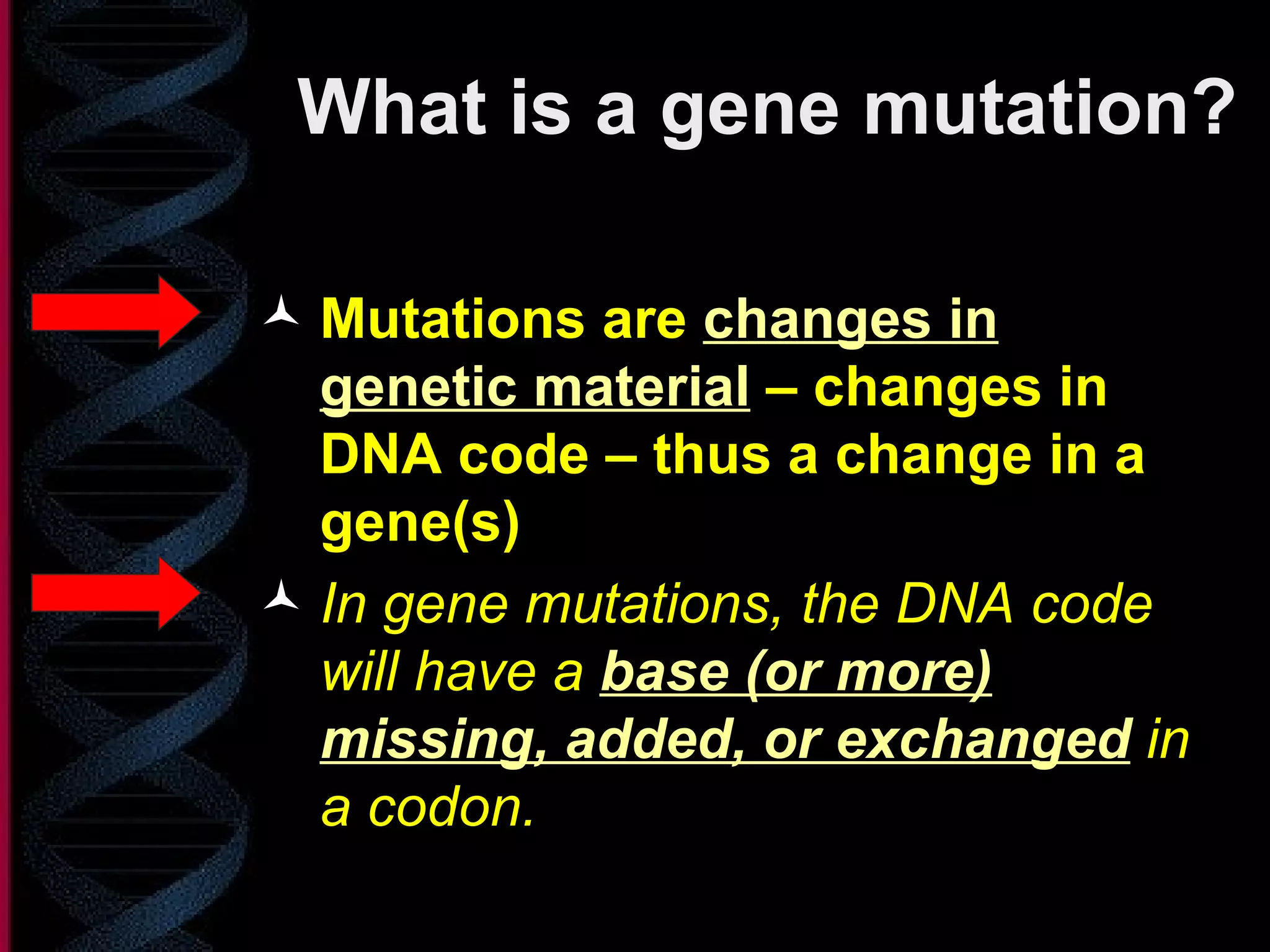 Gene mutations ppt | PPT