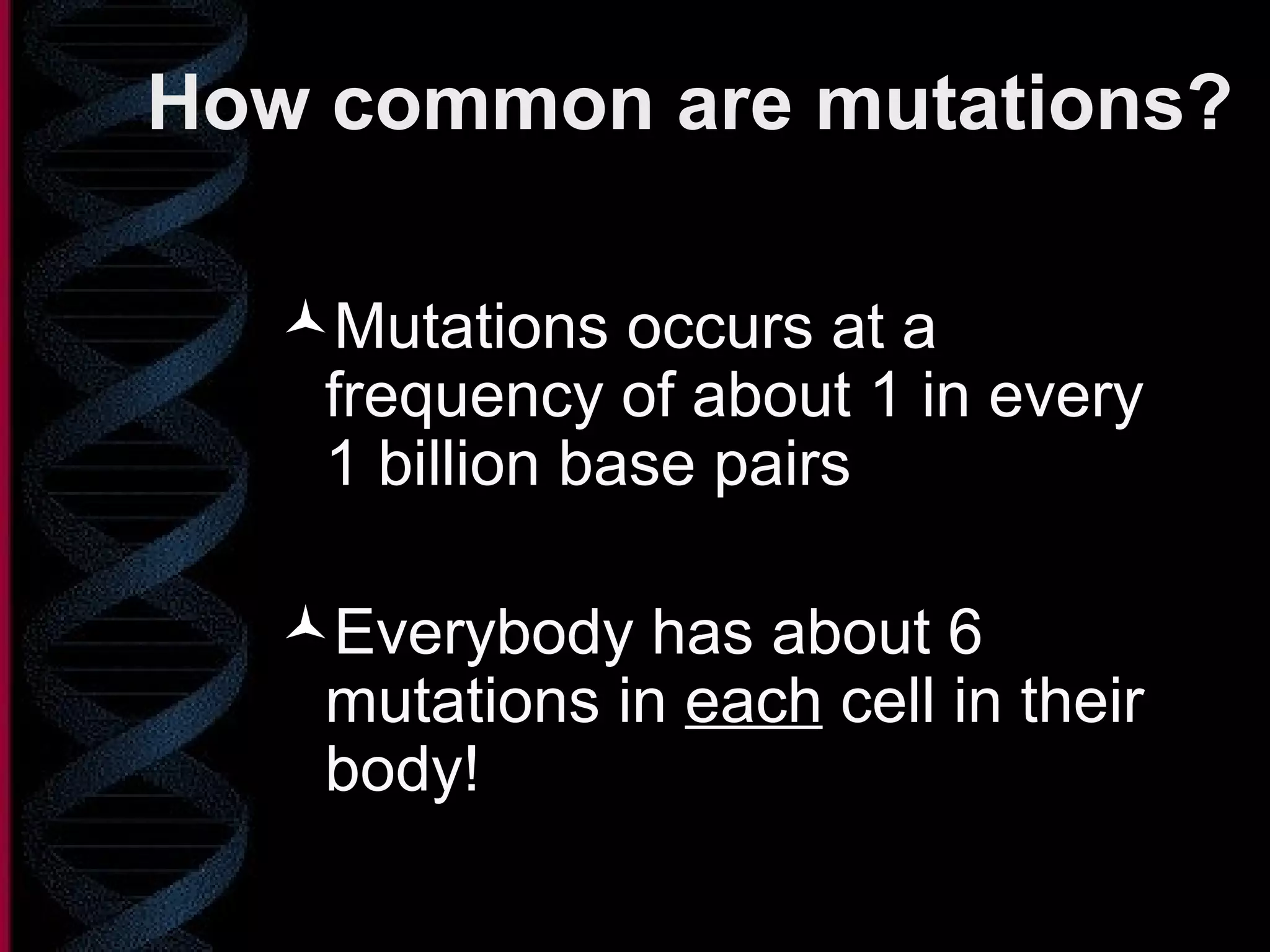 Gene mutations ppt | PPT