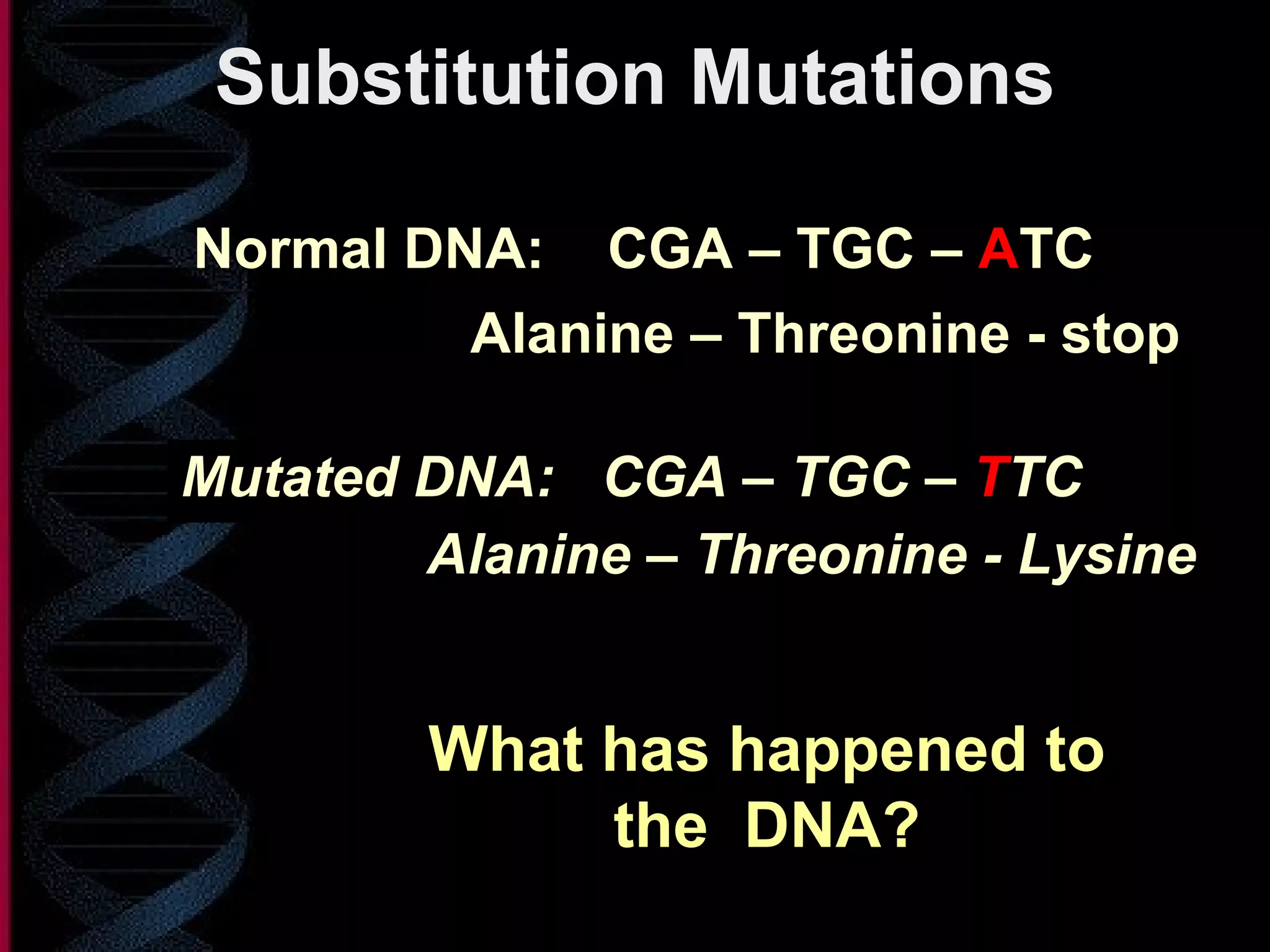 Gene mutations ppt | PPT