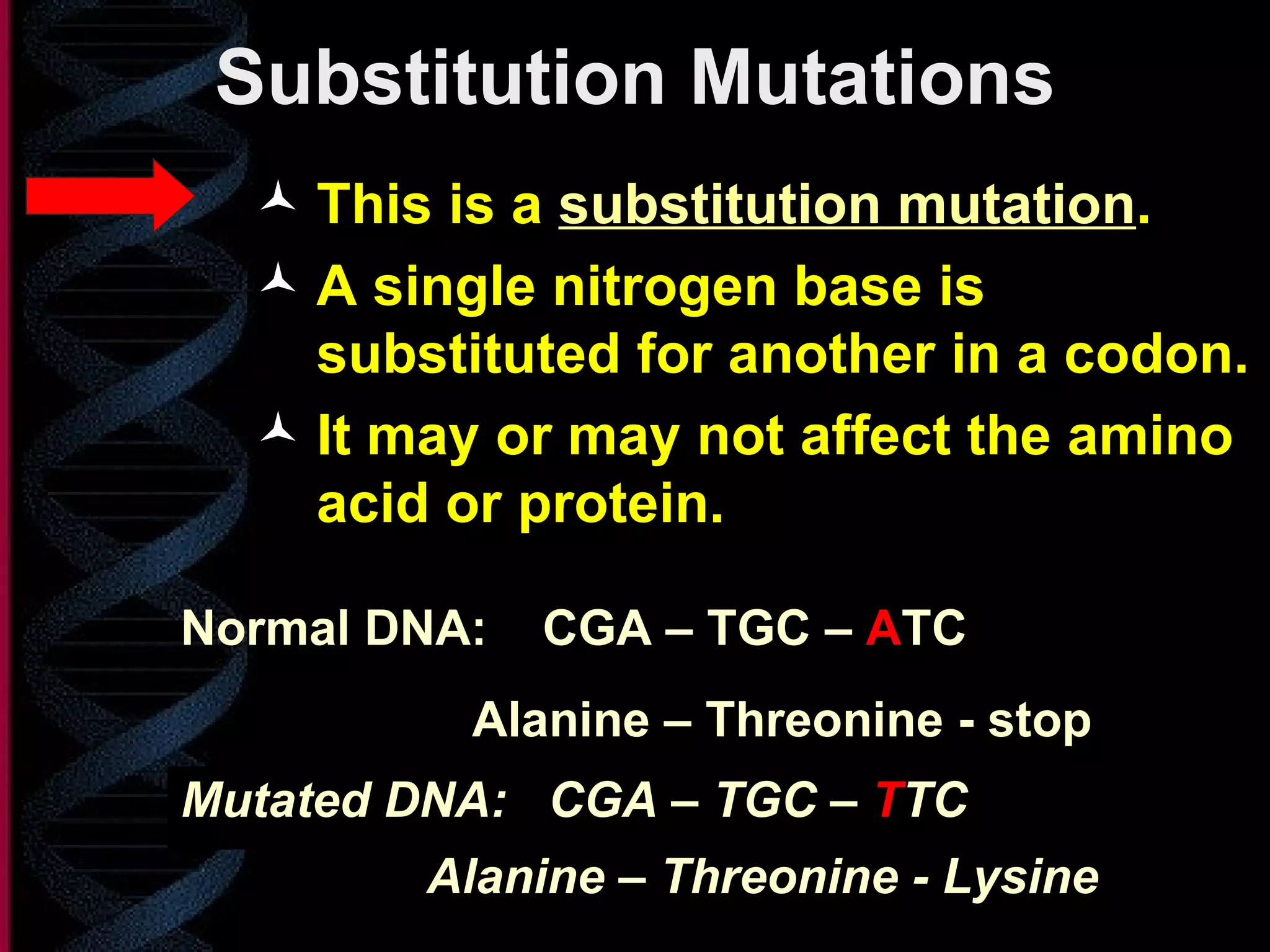 Gene mutations ppt | PPT