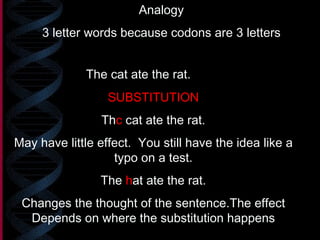 Gene mutations ppt | PPT