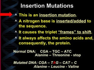 Gene mutations ppt | PPT