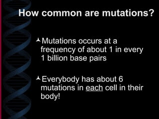 Gene mutations ppt | PPT