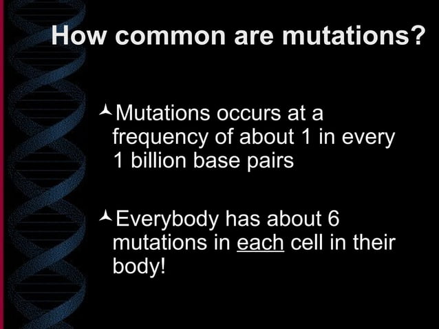 Gene mutations ppt | PPT | Infertility | Reproductive Health