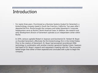 History of Genentech | PPTX