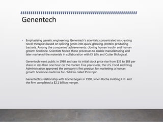 History of Genentech | PPTX