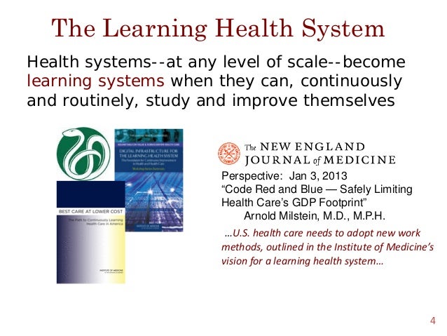 Realizing a Learning Health System: A Vision for Education to Transfo…