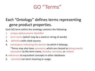 Light Intro to the Gene Ontology | PPTX