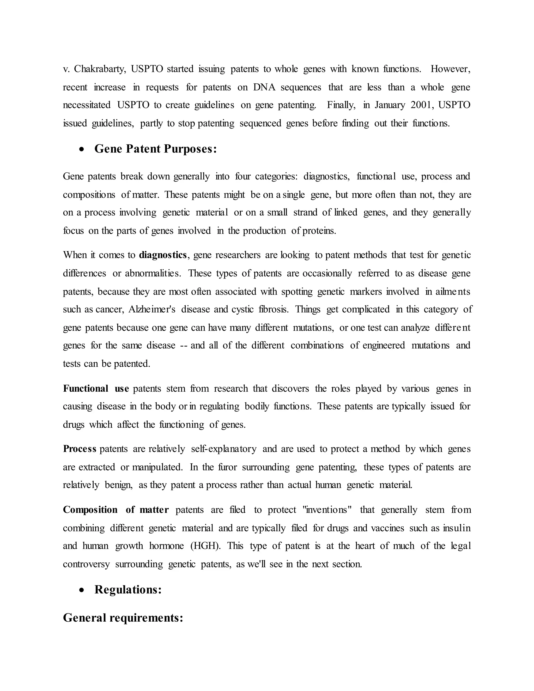 Gene patenting | DOCX