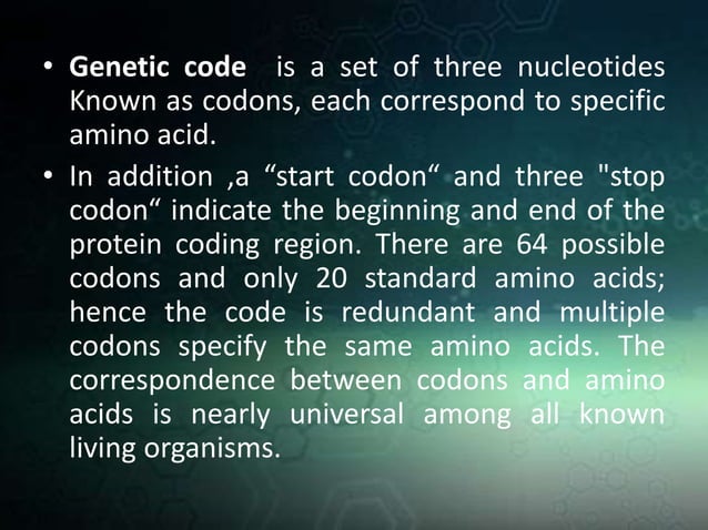 Gene structure and function | PPTX