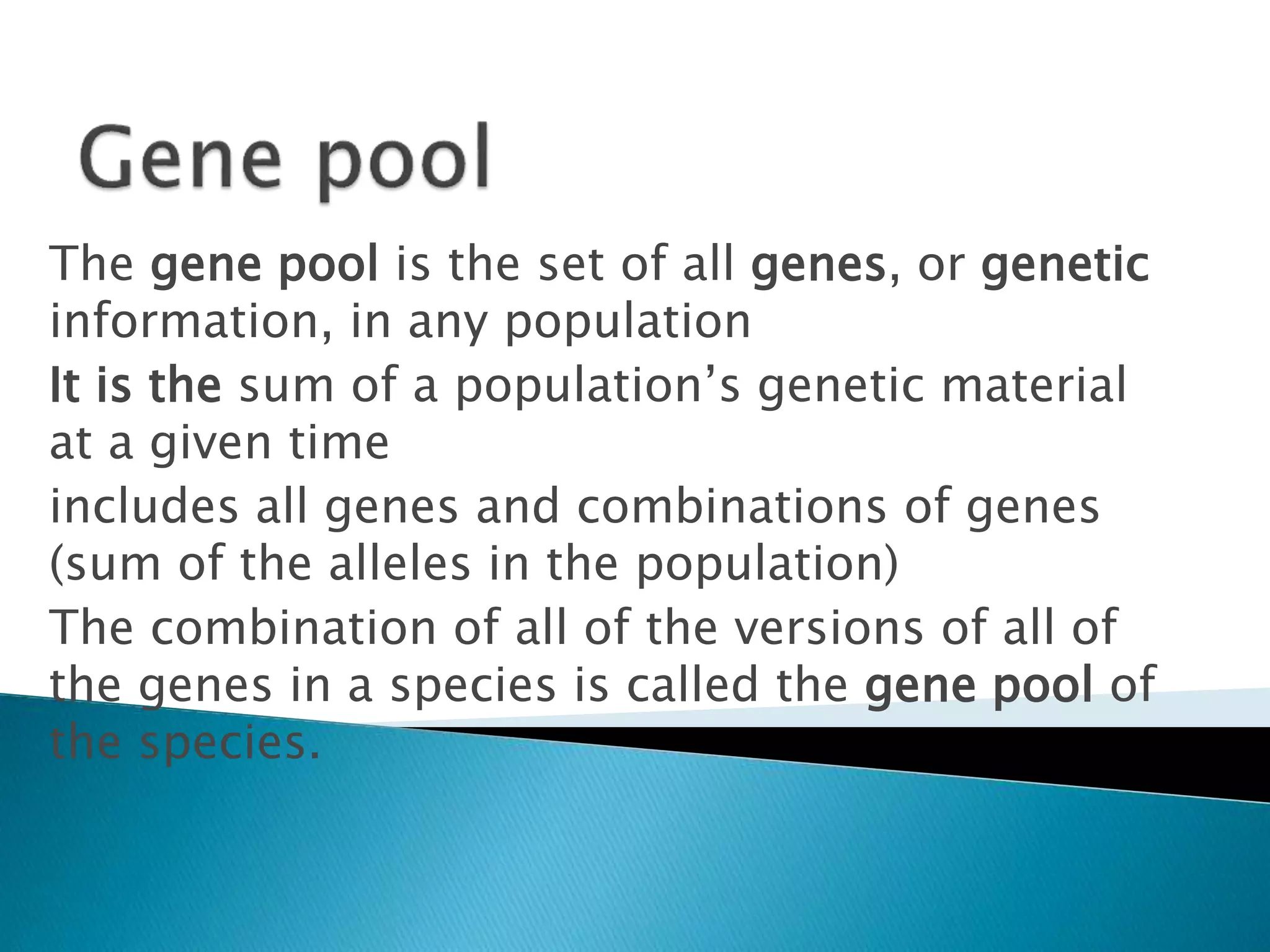 Gene pool | PPTX