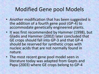 Gene pool concept for breeding purpose | PDF