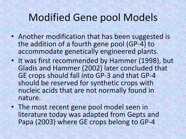 Gene pool concept for breeding purpose | PDF | Genetics | Science