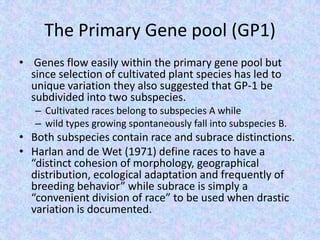Gene pool concept for breeding purpose | PDF