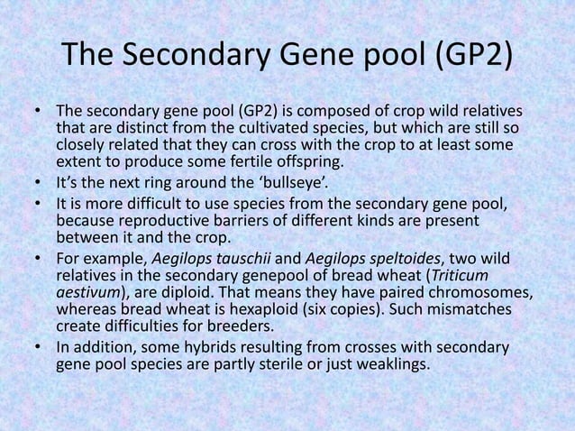 Gene pool concept for breeding purpose | PDF | Genetics | Science