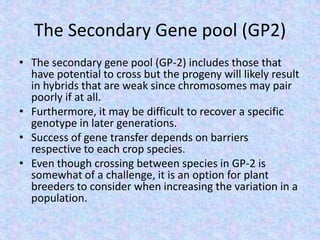 Gene pool concept for breeding purpose | PDF