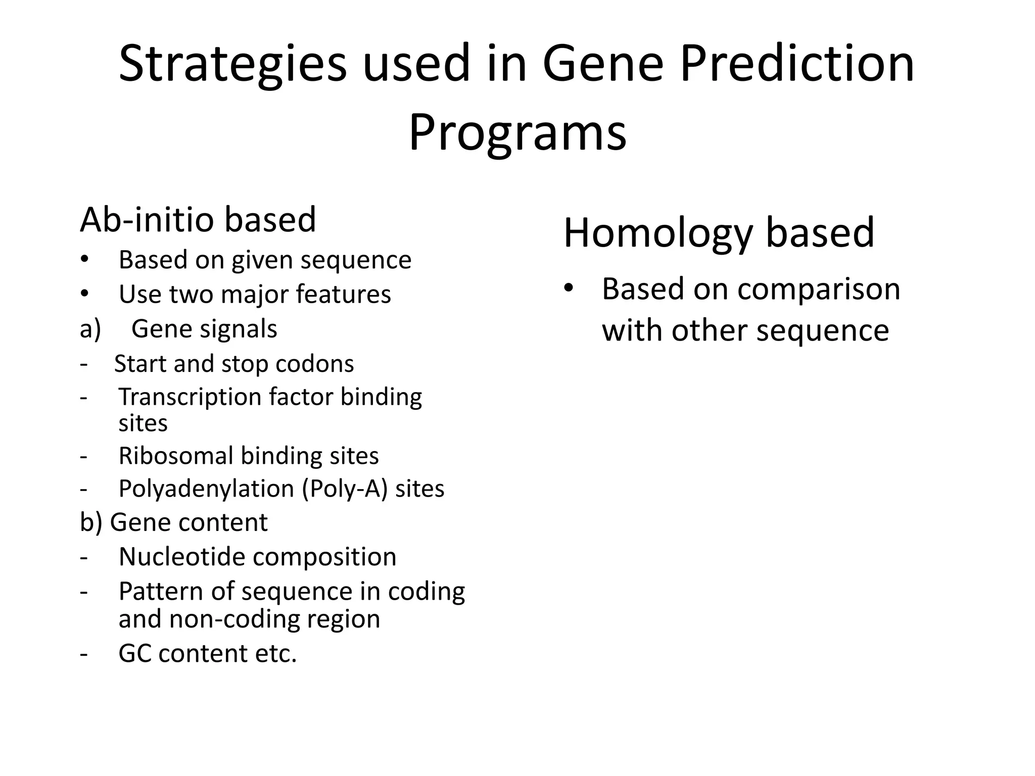 Gene Prediction | PPTX