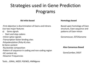 Gene Prediction | PPTX