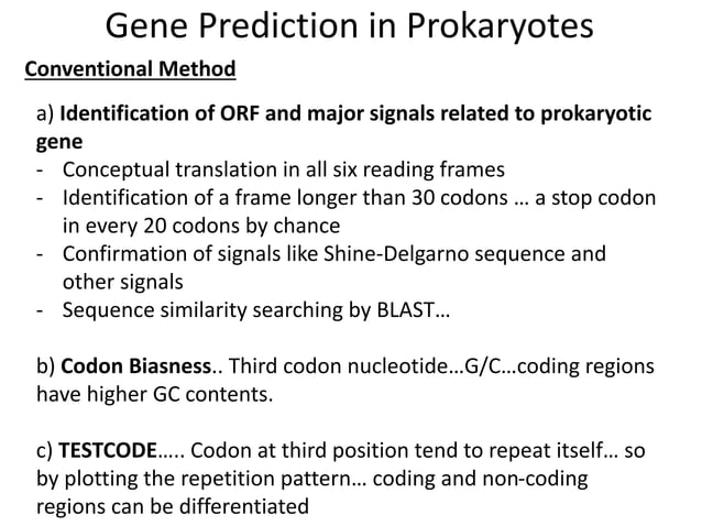 Gene Prediction | PPTX