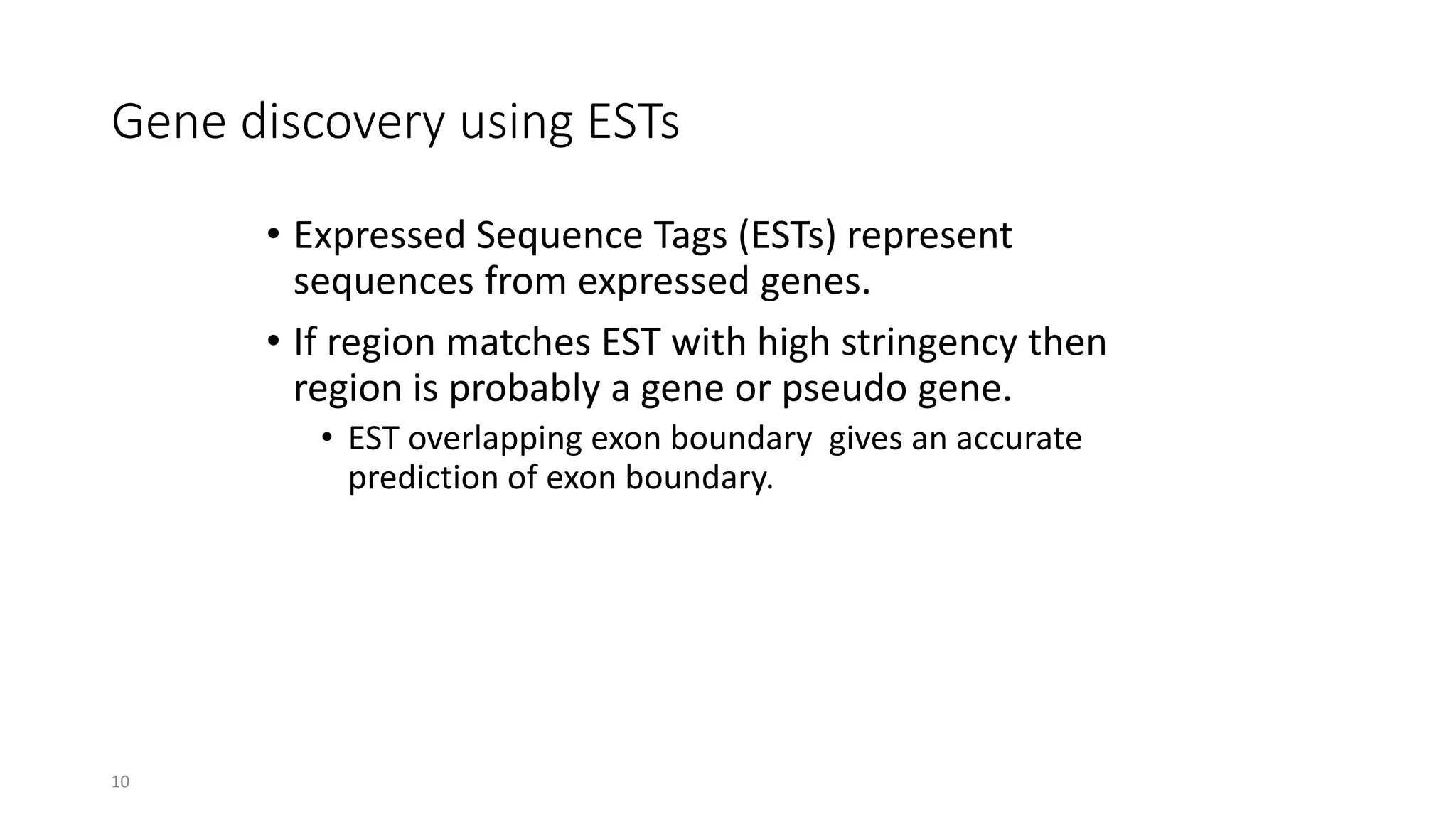 gene prediction methods.pptx | Genetics | Science