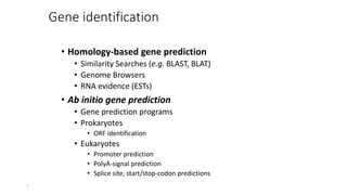 gene prediction methods.pptx | Genetics | Science