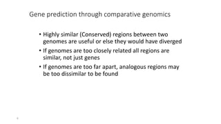 gene prediction methods.pptx | Genetics | Science