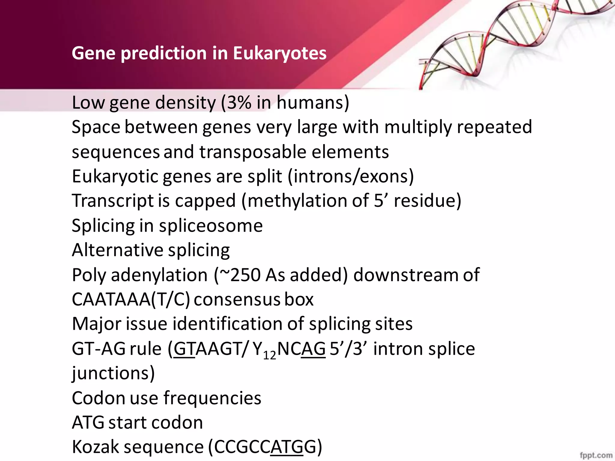 Gene prediction methods vijay | PDF