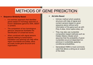 Gene prediction strategies | PDF