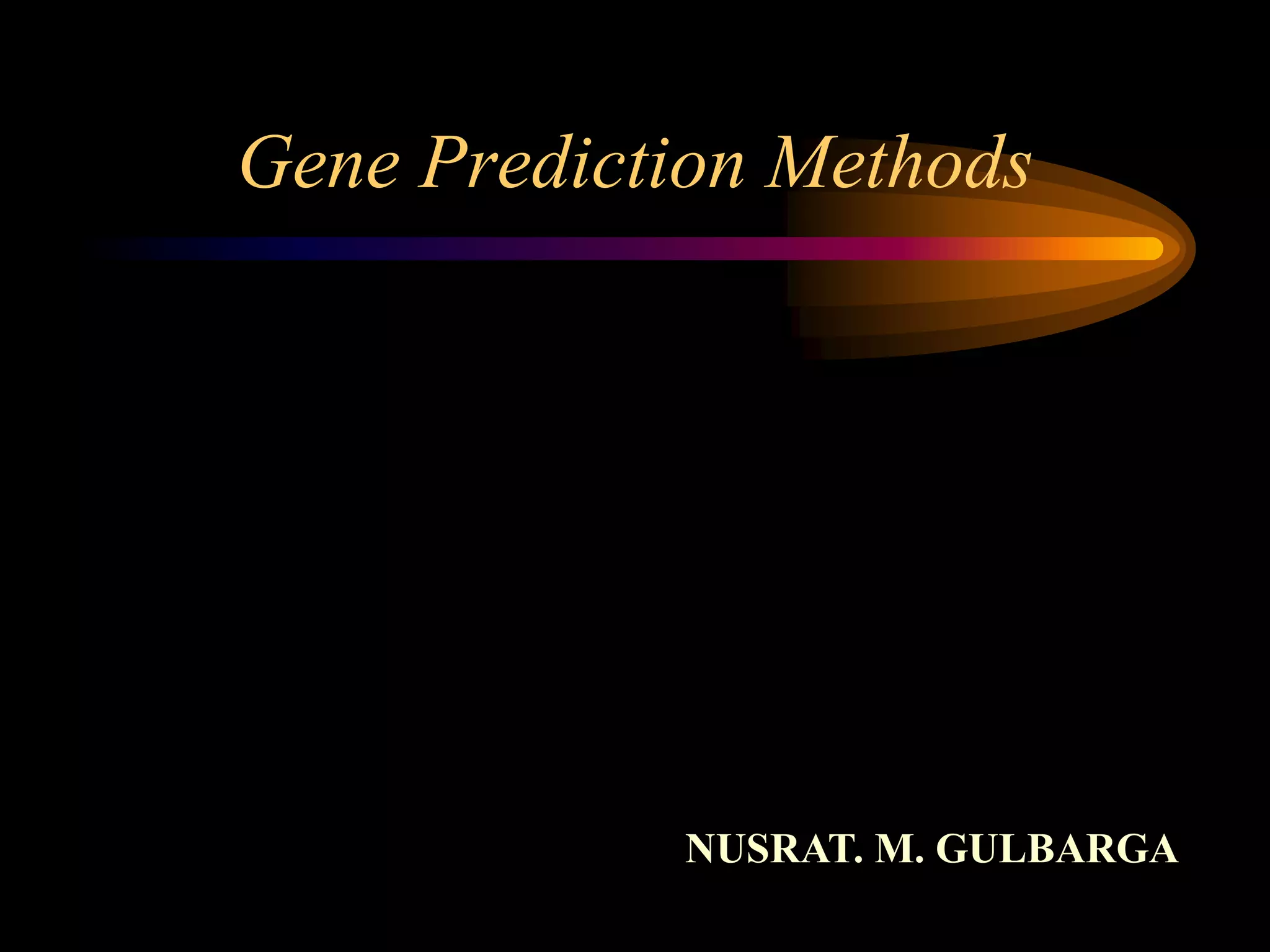 Gene prediction method | PDF