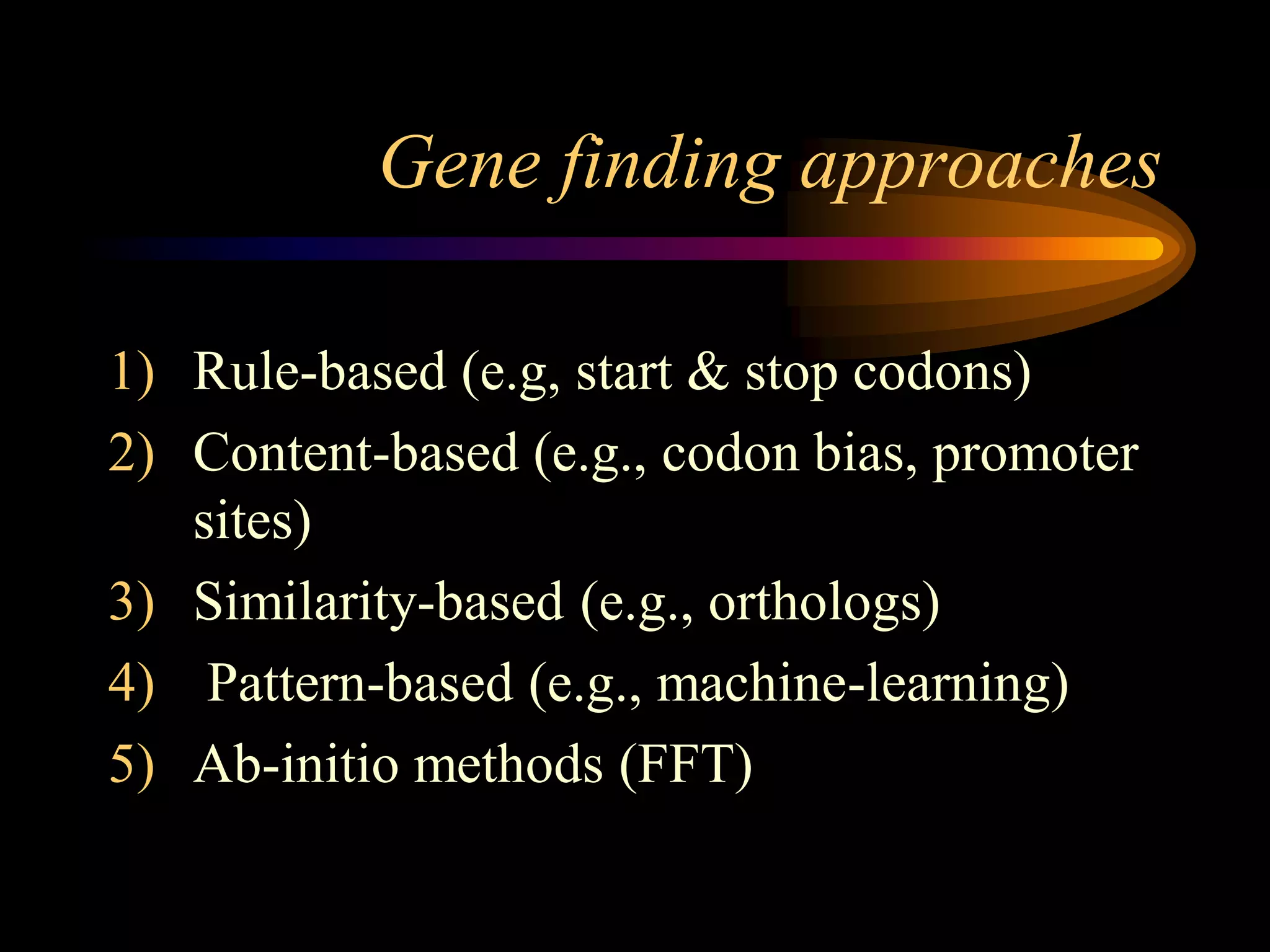 Gene prediction method | PDF