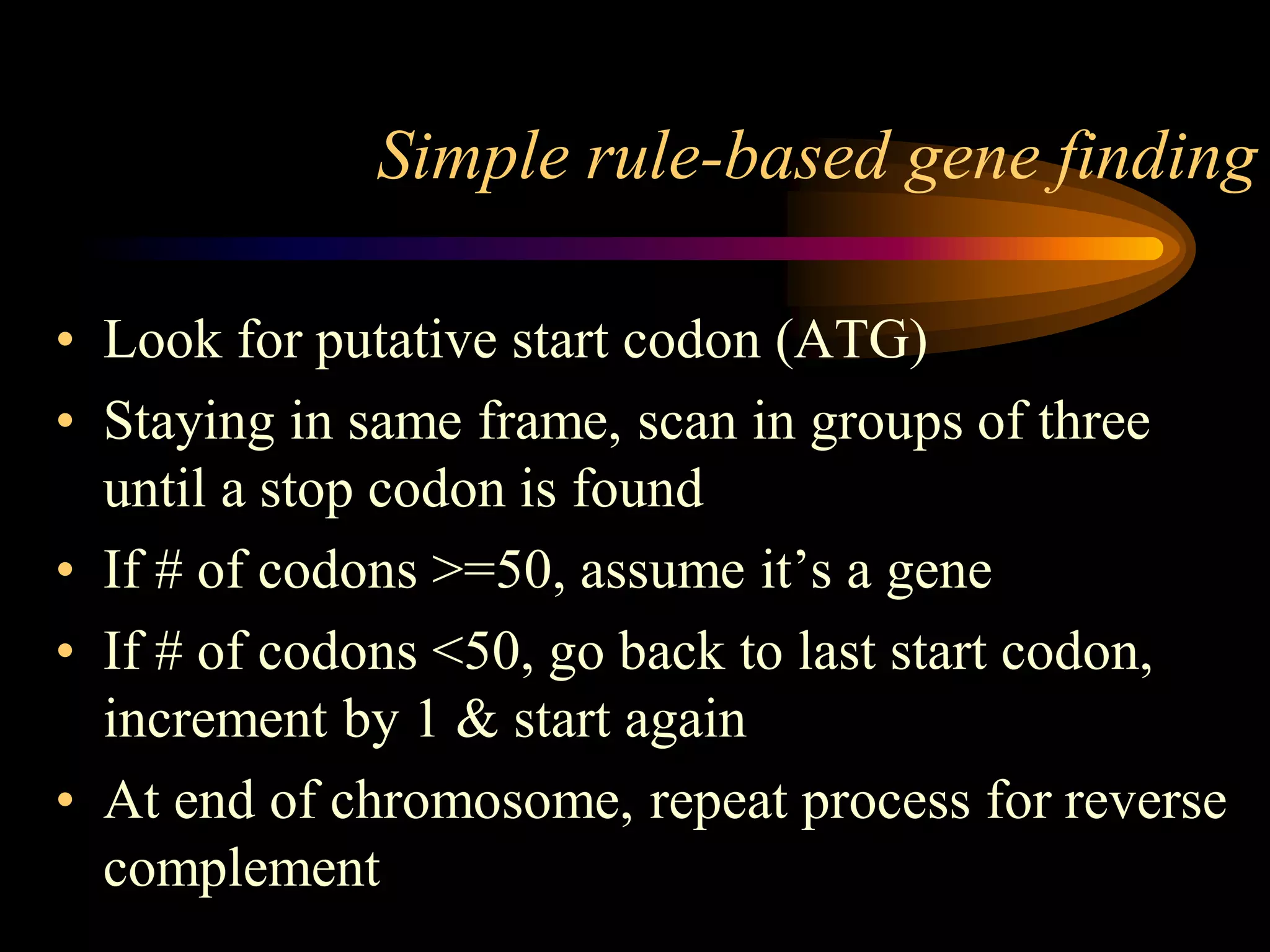 Gene prediction method | PDF