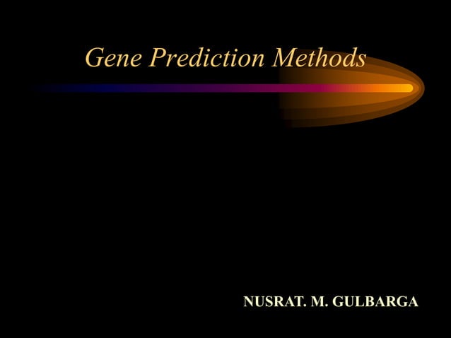 Gene prediction method | PDF