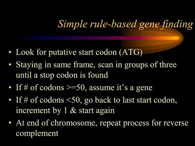 Gene prediction method | PDF