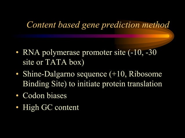 Gene prediction method | PDF