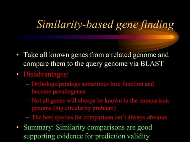 Gene prediction method | PDF