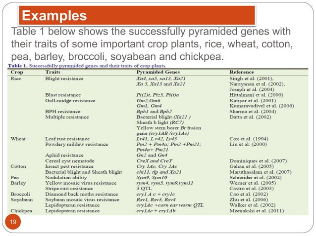Gene pyramiding | PPTX