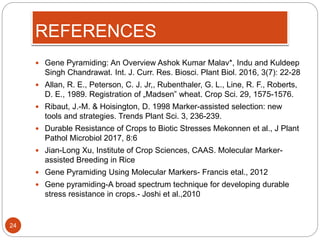 Gene pyramiding | PPTX