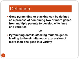 Gene pyramiding | PPTX