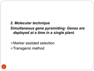 Gene pyramiding | PPTX