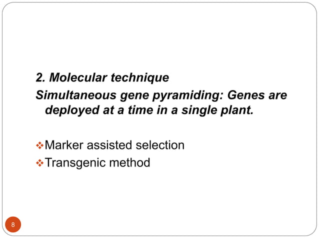 Gene pyramiding | PPTX
